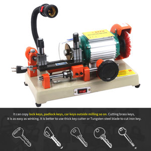 JTANGL Key Duplicating Machine 110V Horizontal Key Copy Machine Cutter Cutting Machine, 120W ...